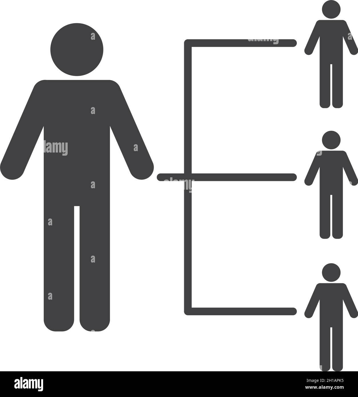 four silhouettes population graphic Stock Vector Image & Art - Alamy