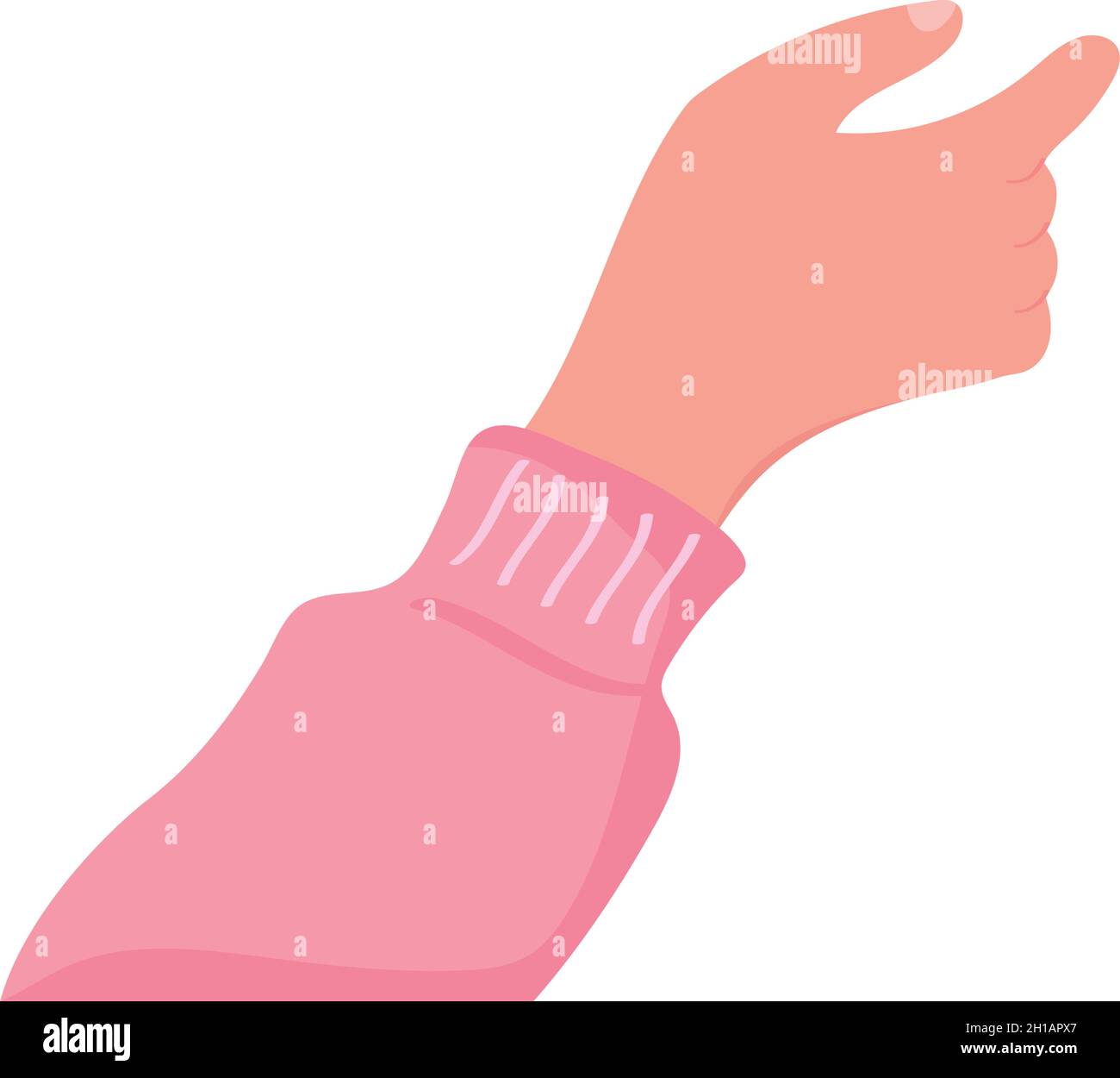 arm with pink sleve Stock Vector Image & Art - Alamy