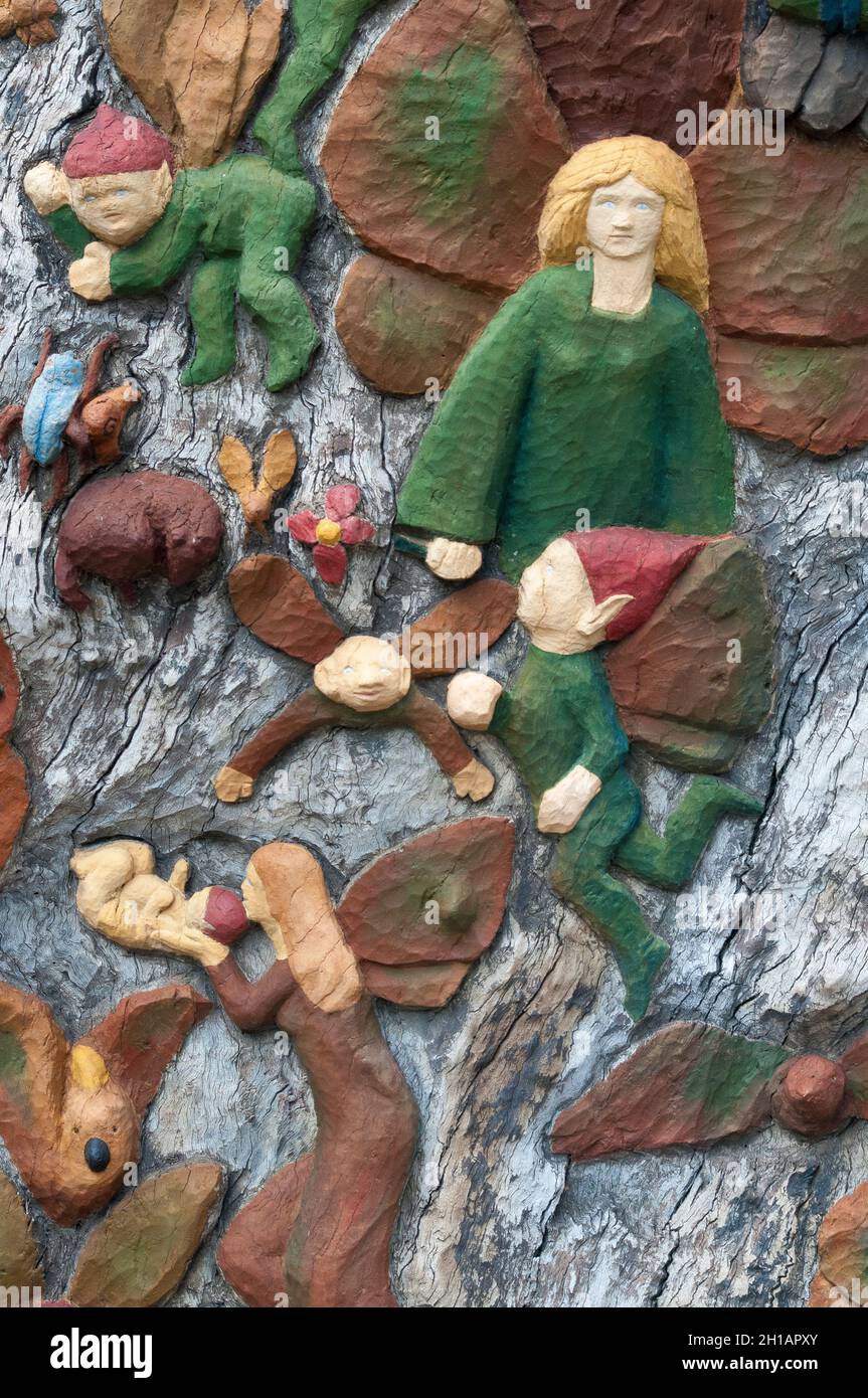 Fitzroy gardens fairy tree hi-res stock photography and images - Alamy