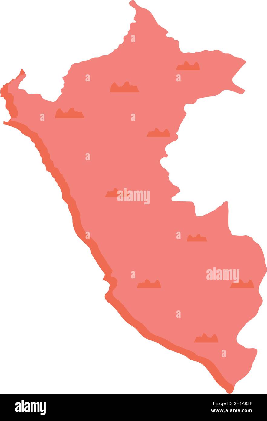 peru pink map Stock Vector Image & Art - Alamy