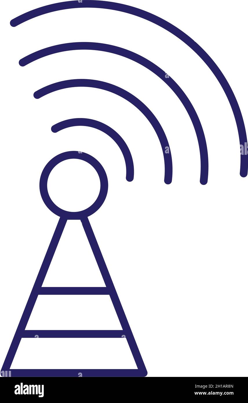 wifi signal in antena Stock Vector Image & Art - Alamy