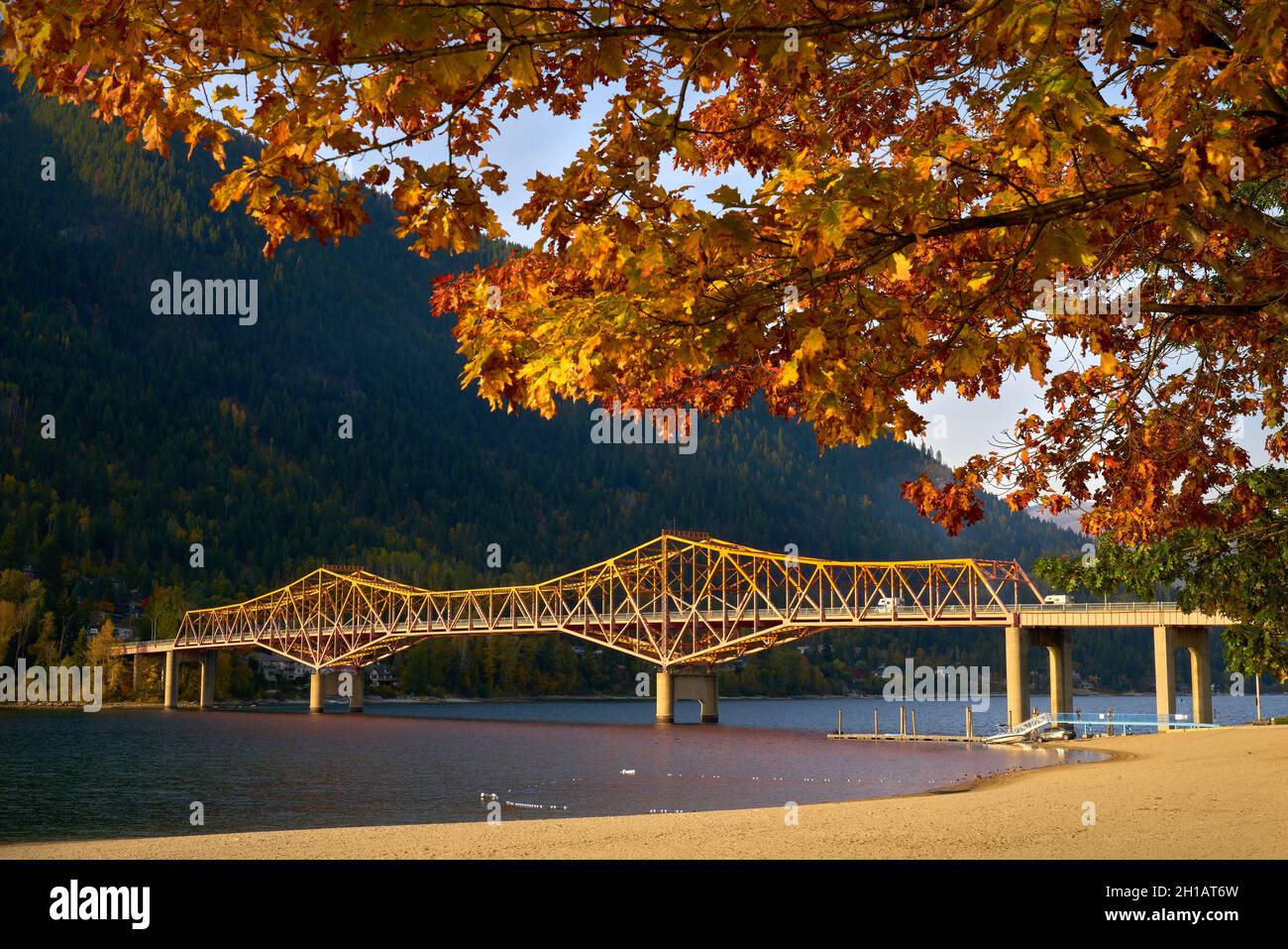 Big Orange Bridge Nelson BC. The famous Big Orange Bridge in Nelson BC ...