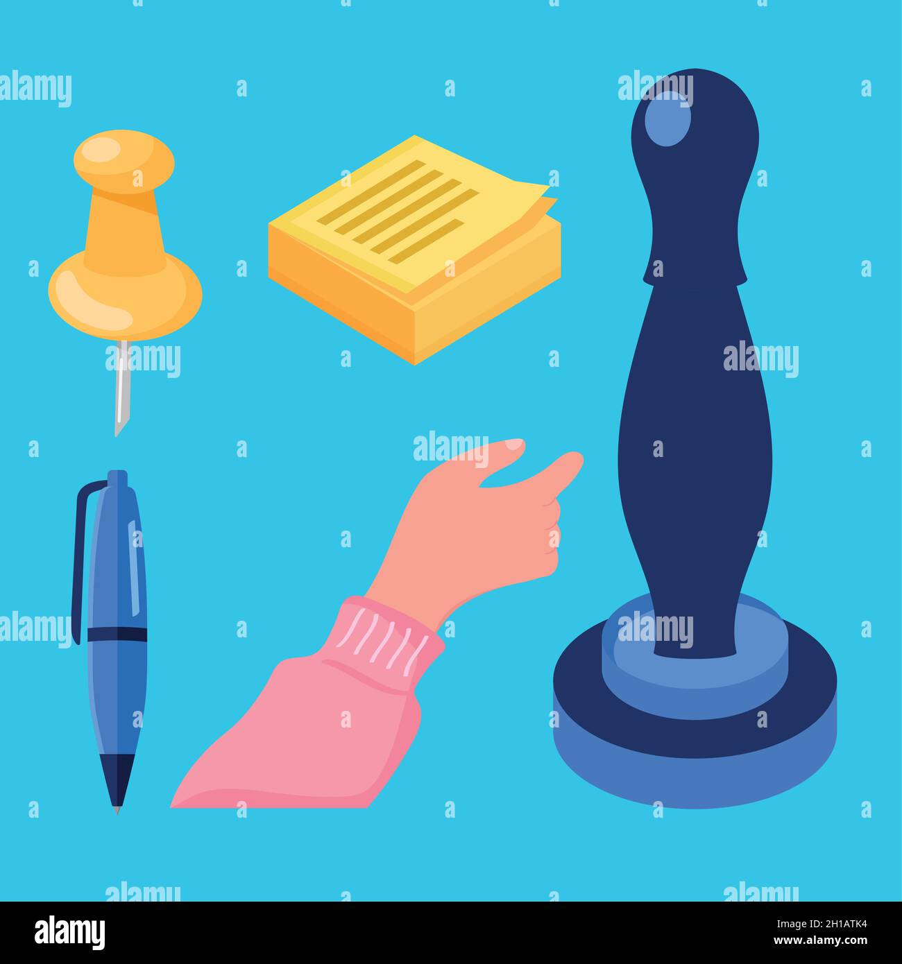 five notary services icons Stock Vector Image & Art - Alamy