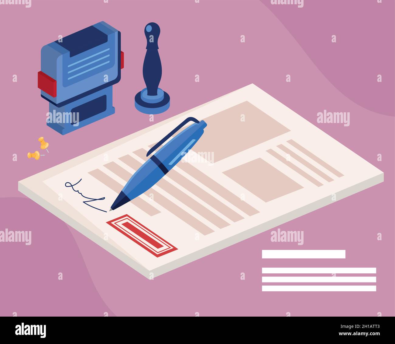 notary document legal Stock Vector Image & Art - Alamy