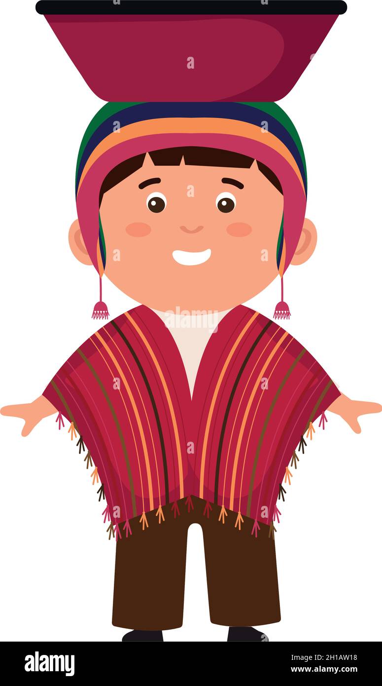 peruvian man character Stock Vector Image & Art - Alamy