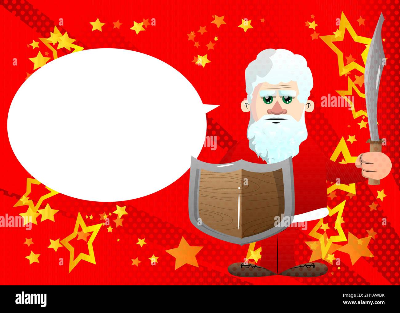 Santa claus knight armor Stock Vector Images - Alamy