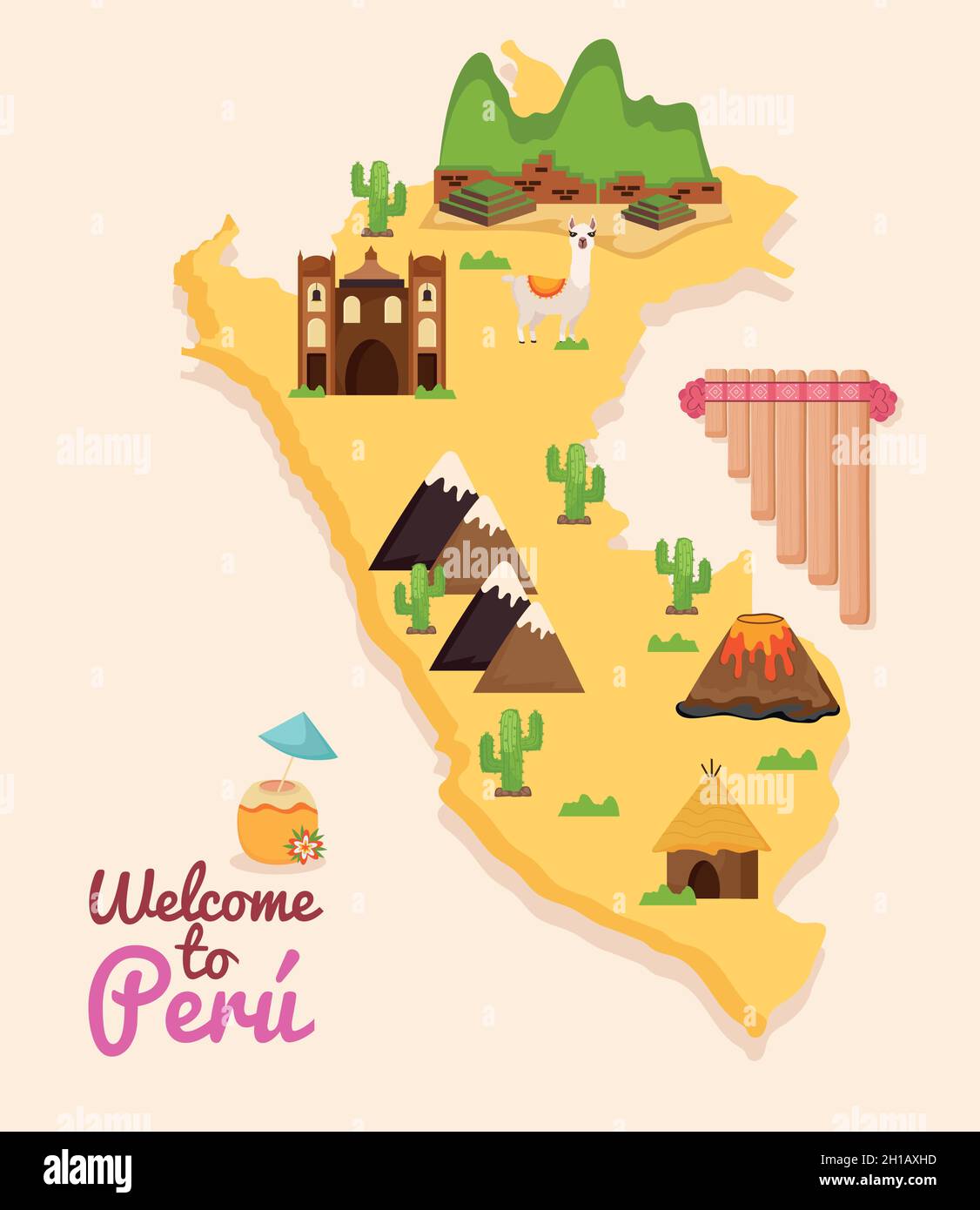 welcome to peru poster Stock Vector Image & Art - Alamy
