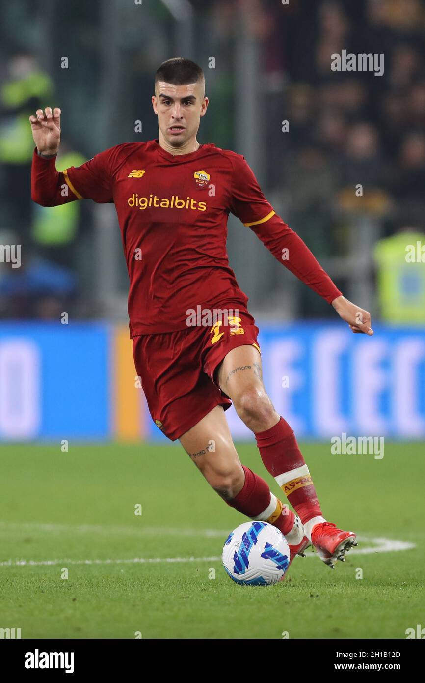 Turin, Italy. 17th Oct, 2021. Gianluca Mancini of AS Roma during the ...
