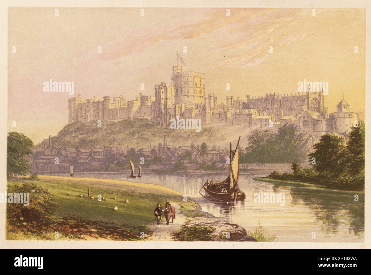 Windsor Castle, Berkshire, England. Royal residence built in the 11th ...