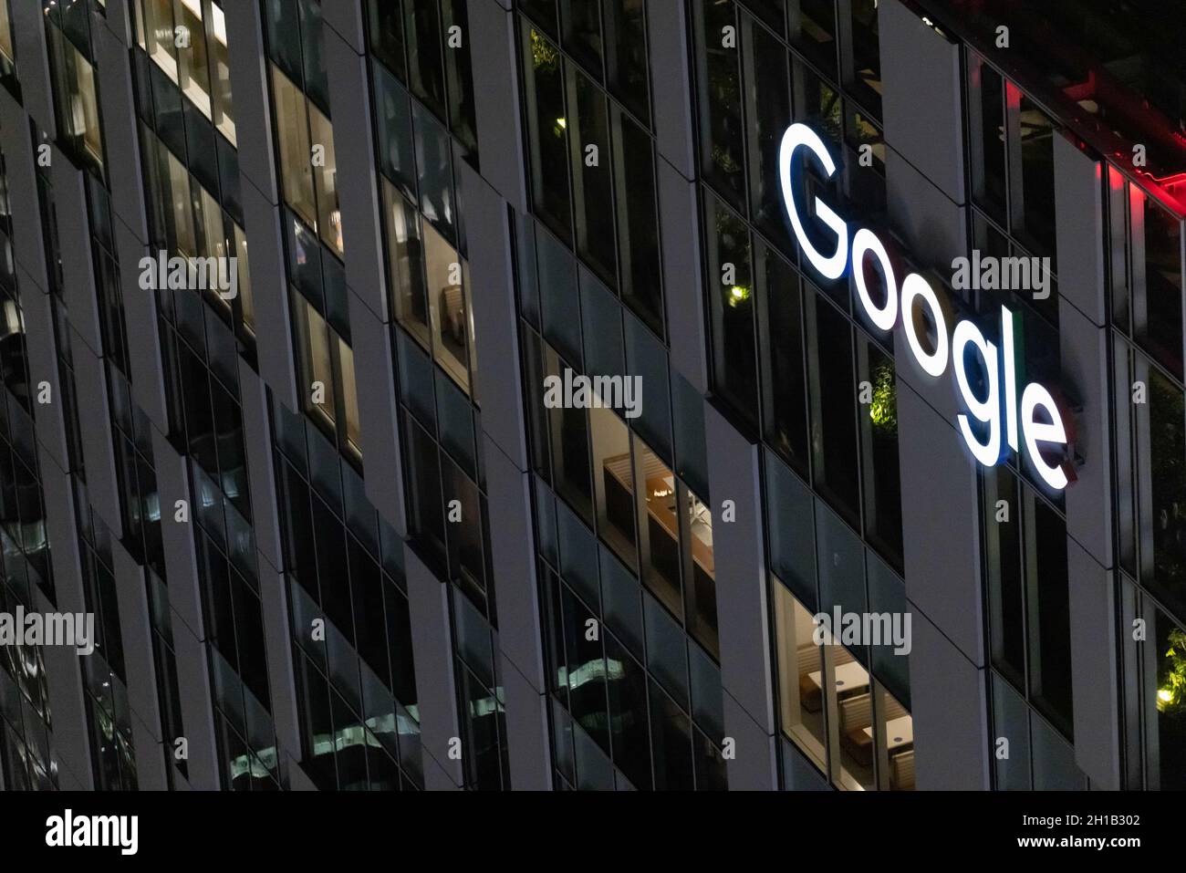 Google Japan Head Office in Shibuya Stream Building on October 15, 2021 ...