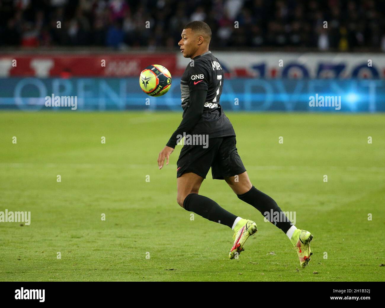 Kylian Mbappe of PSG during the French championship Ligue 1 football ...