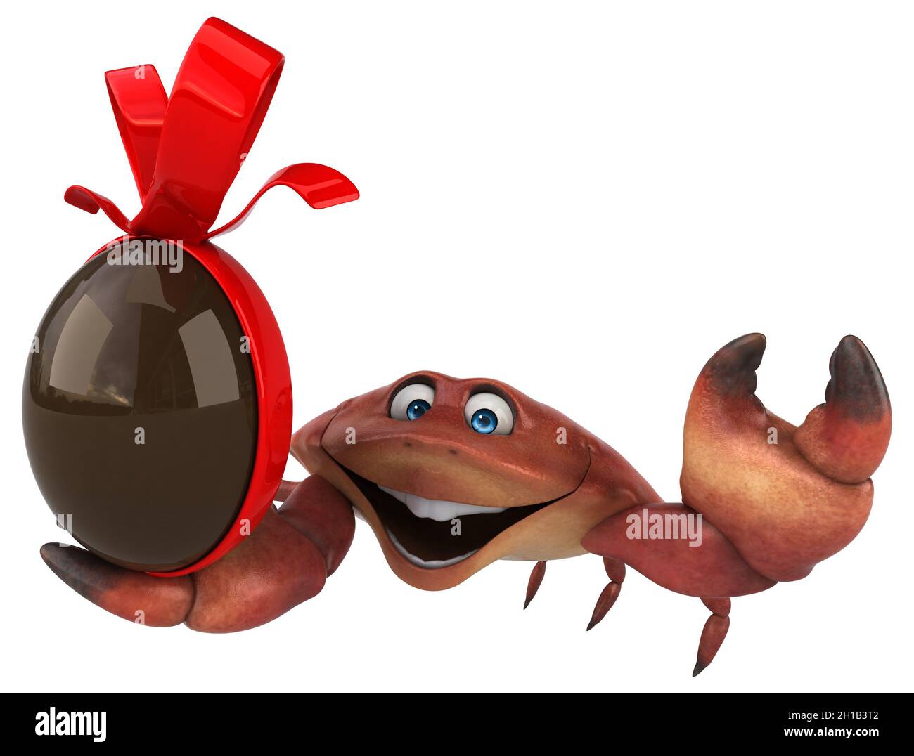 Fun crab - 3D Illustration Stock Photo - Alamy