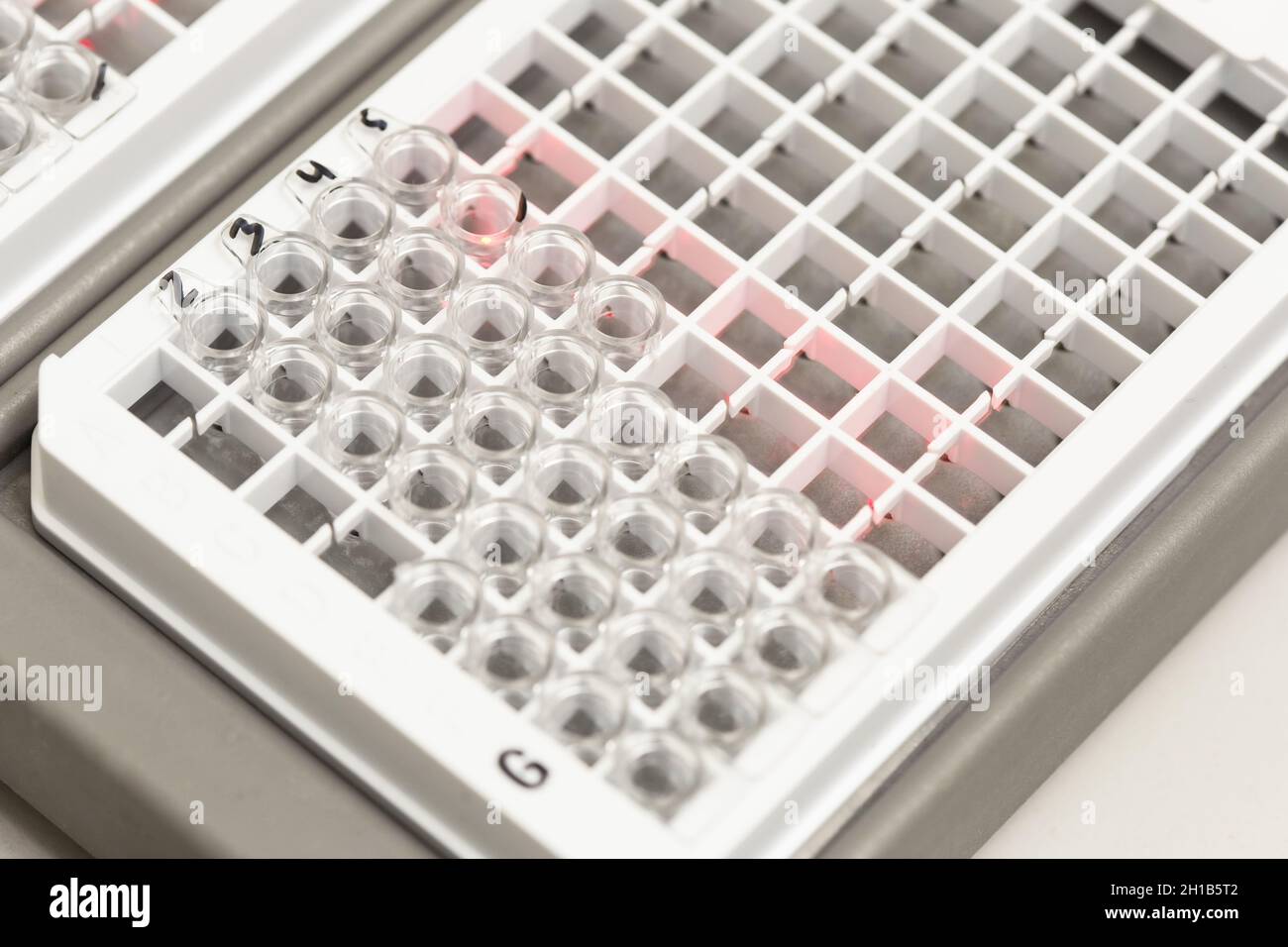 Medical test tubes in boxes Stock Photo - Alamy