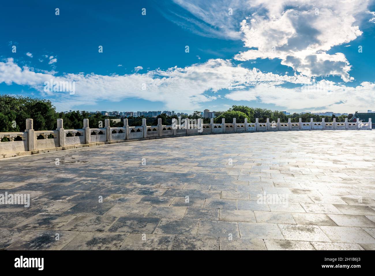Ancient square floor and sky clouds Stock Photo - Alamy