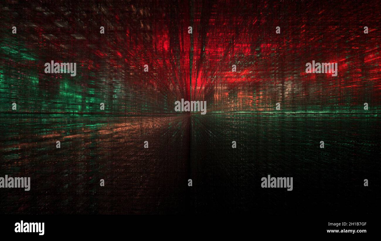 Cyberspace matrix parallel world, another reality digital world ...