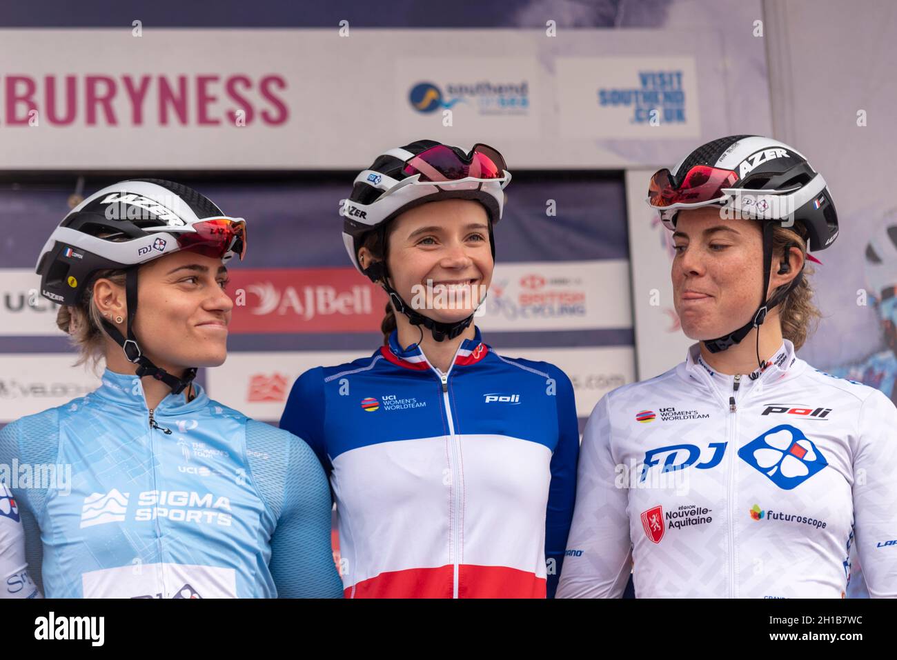 Clara Copponi, Evita Muzic, Maelle Grossetete team FDJ Nouvelle ...