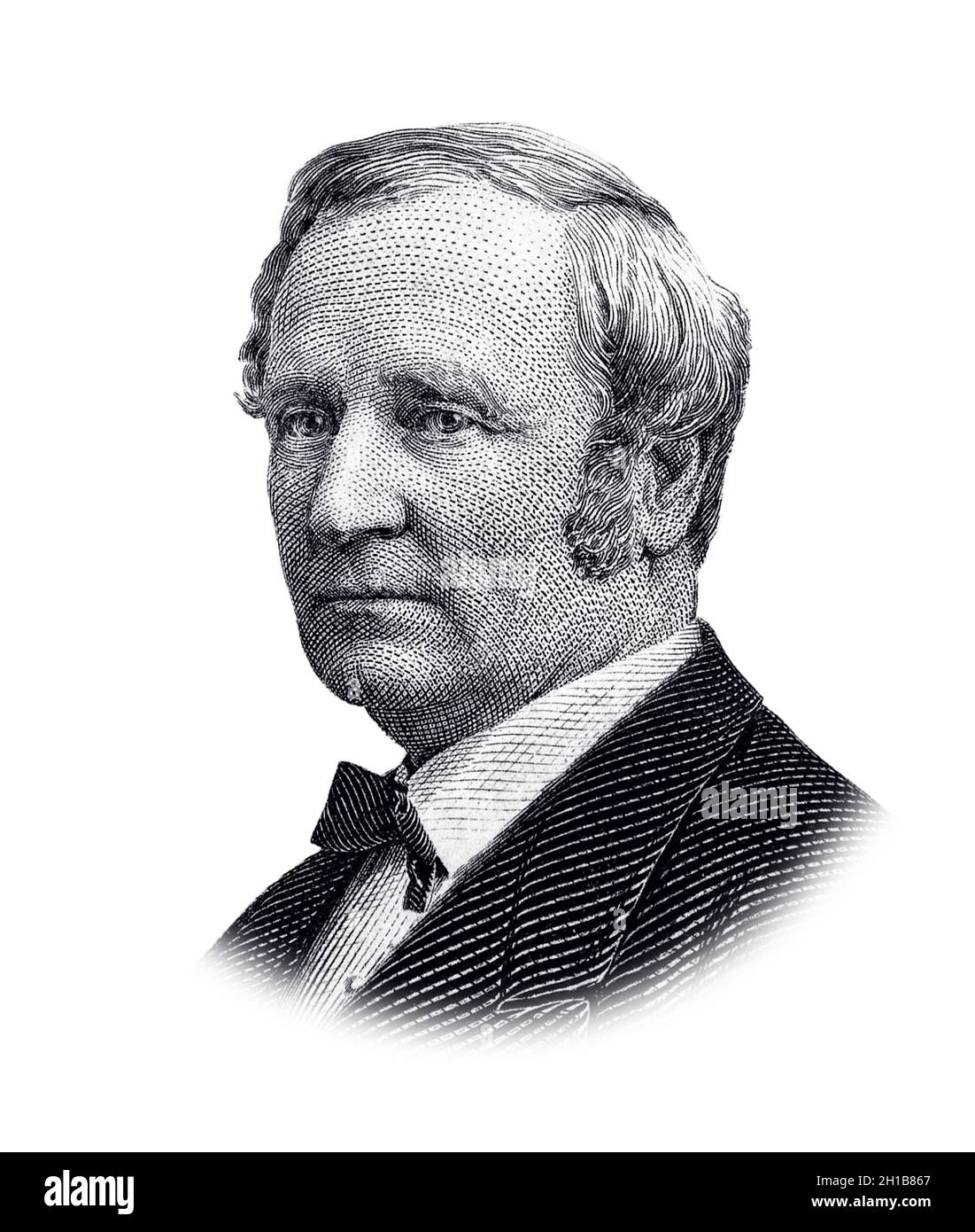 Portrait of Thomas Hendricks Isolated on White Background Stock Photo ...