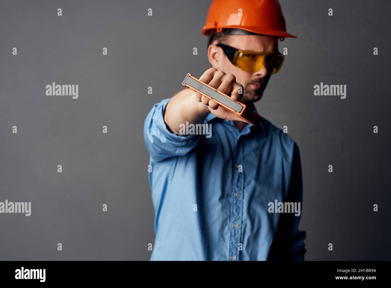 man in construction uniform professional work Stock Photo - Alamy