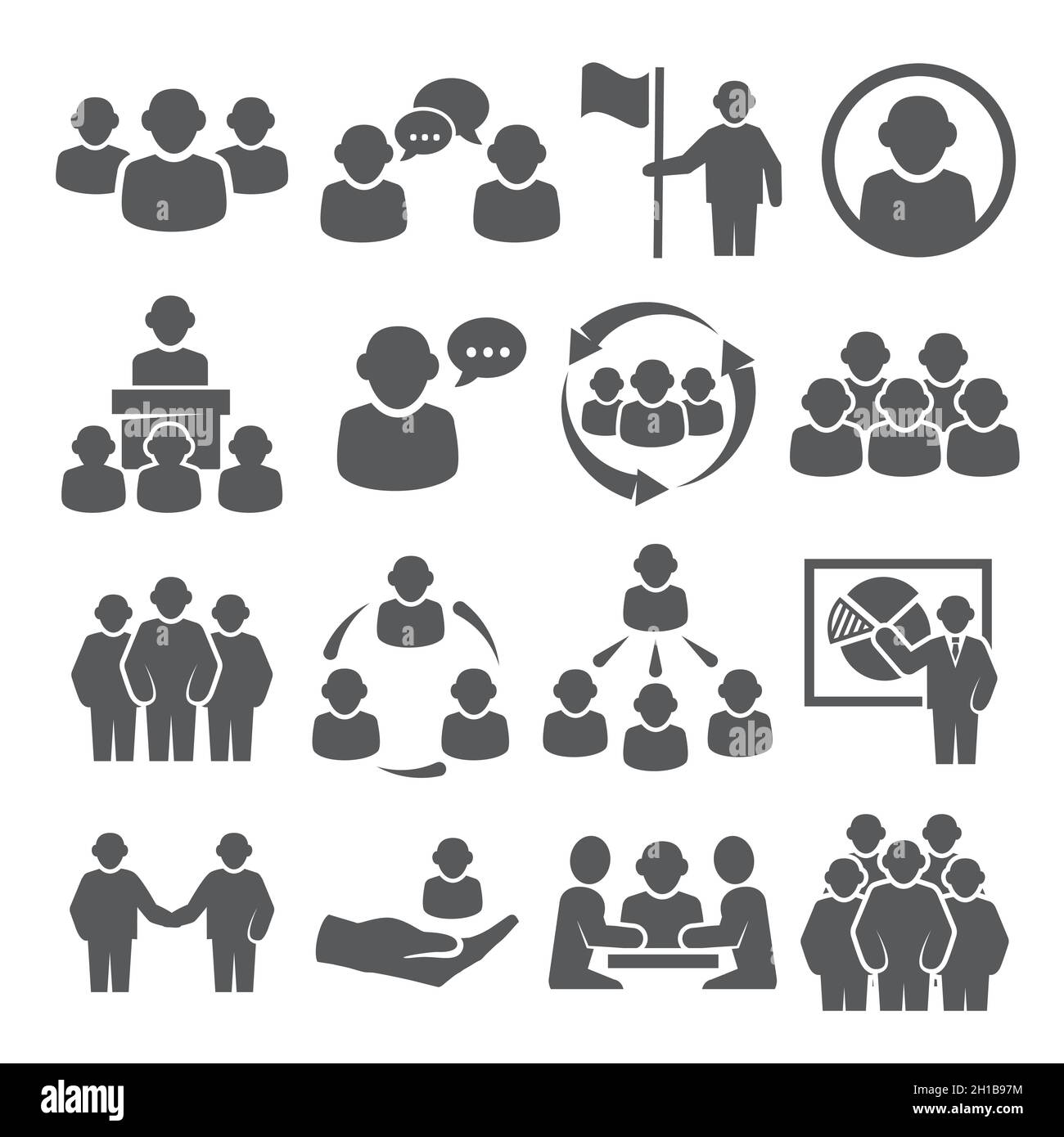 People icons set on white background Stock Vector Image & Art - Alamy