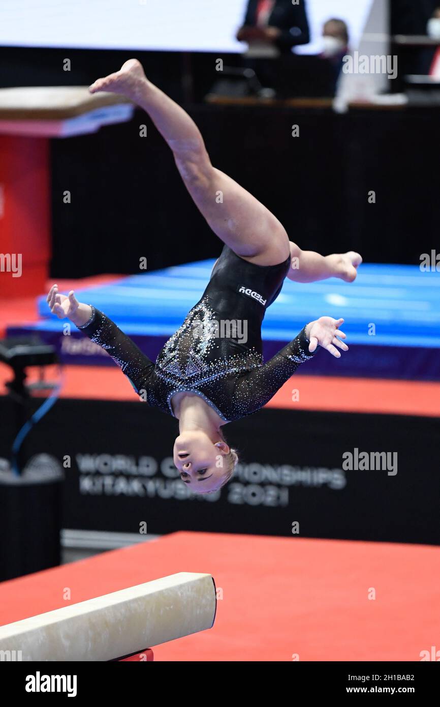 Kitakyushu, Japan. 18th Oct, 2021. Asia D'Amato (ITALY) Beam during 2021 Artistic Gymnastic ...