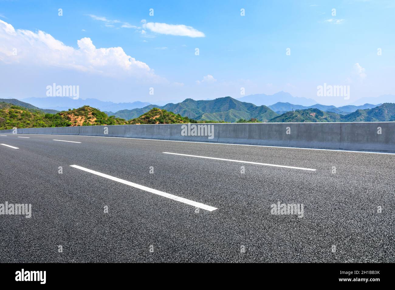 Asphalt highway and mountain landscape,road pavement background Stock ...