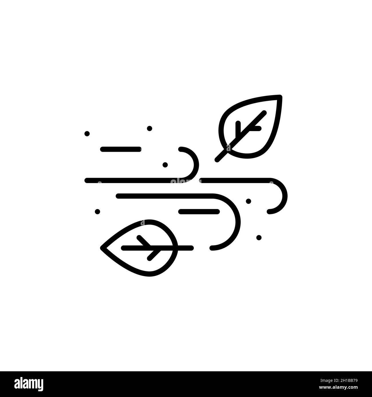 Wind Blowing Leaves Art