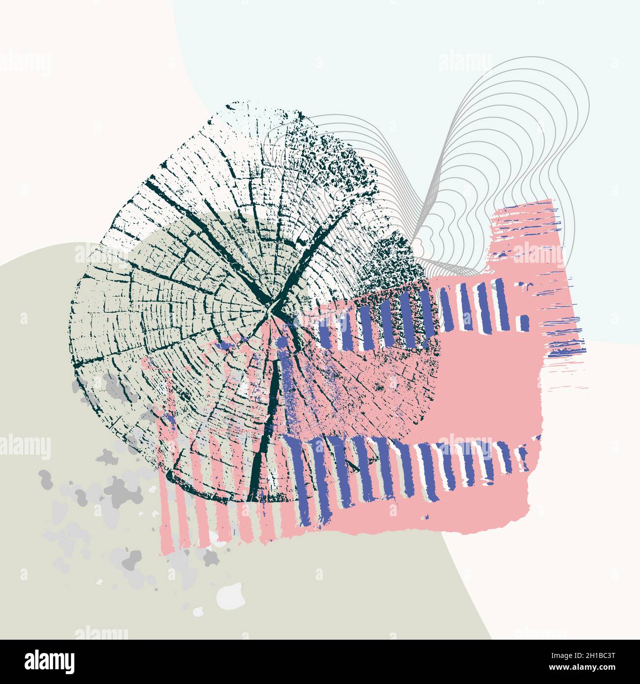 Creative concept flyer layout with tree growth rings Stock Vector Image ...