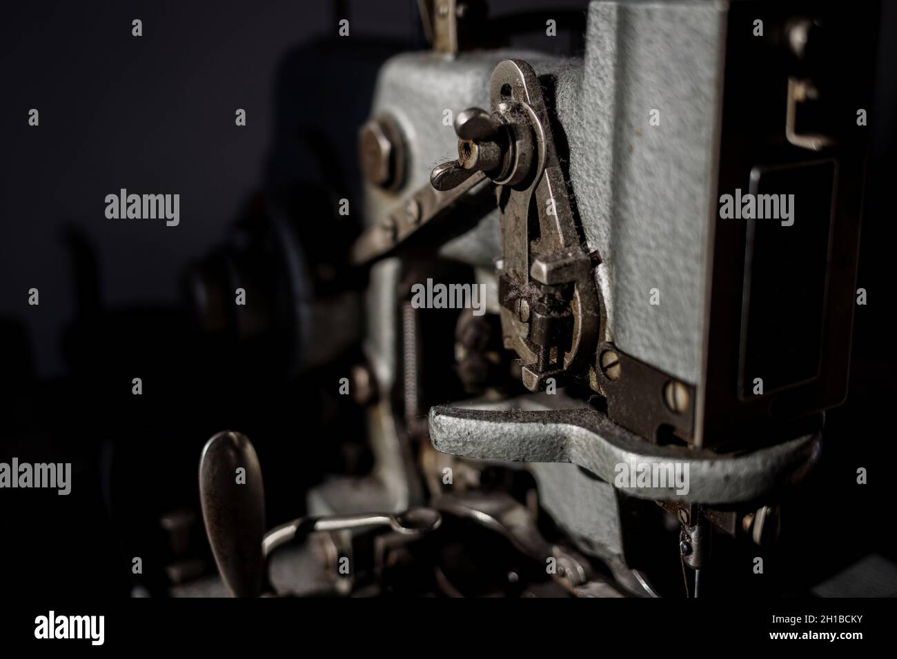 Old textile machine making cloth hi-res stock photography and images ...