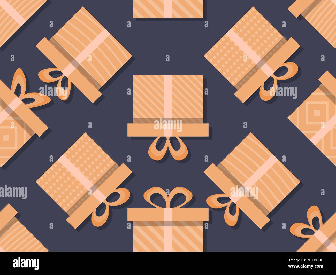 Beige gift boxes on a dark background. Gift boxes with geometric ...