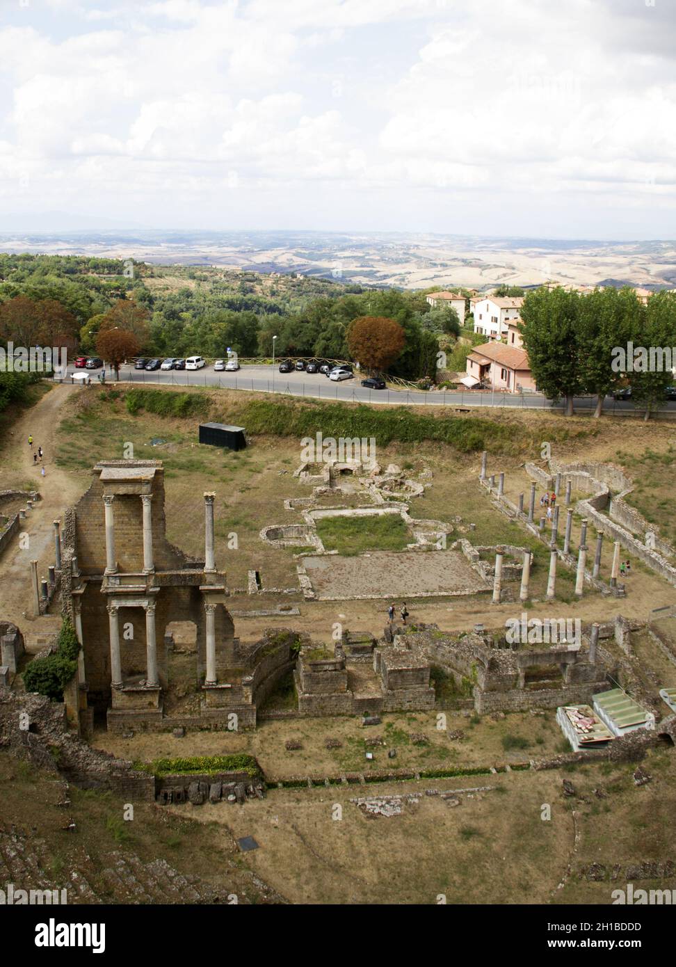 Roman ruins in Voltera, Italy Stock Photo - Alamy