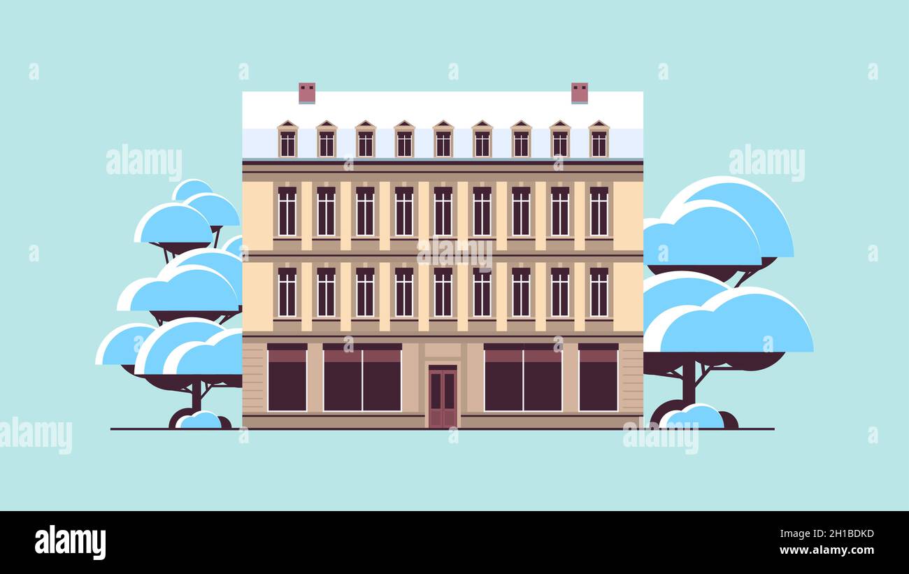 modern house building exterior urban building facade horizontal Stock ...