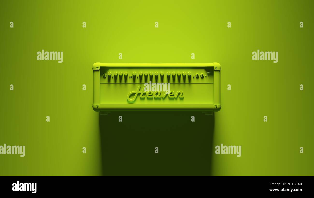 Green Concert Speakers Vintage Music Audio Equipment Post-Punk Stereo ...