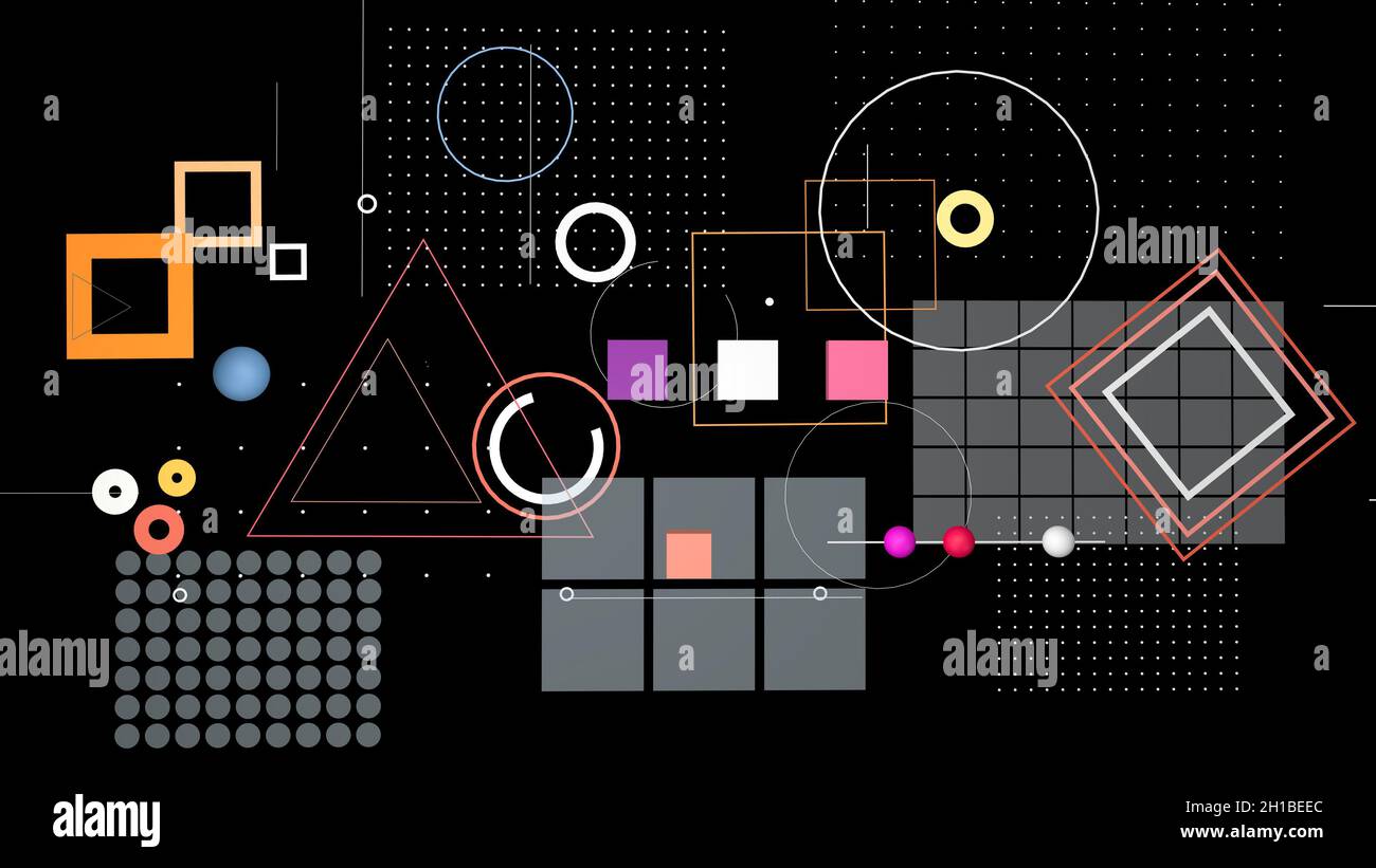 Geometric shapes computer hi-res stock photography and images - Alamy