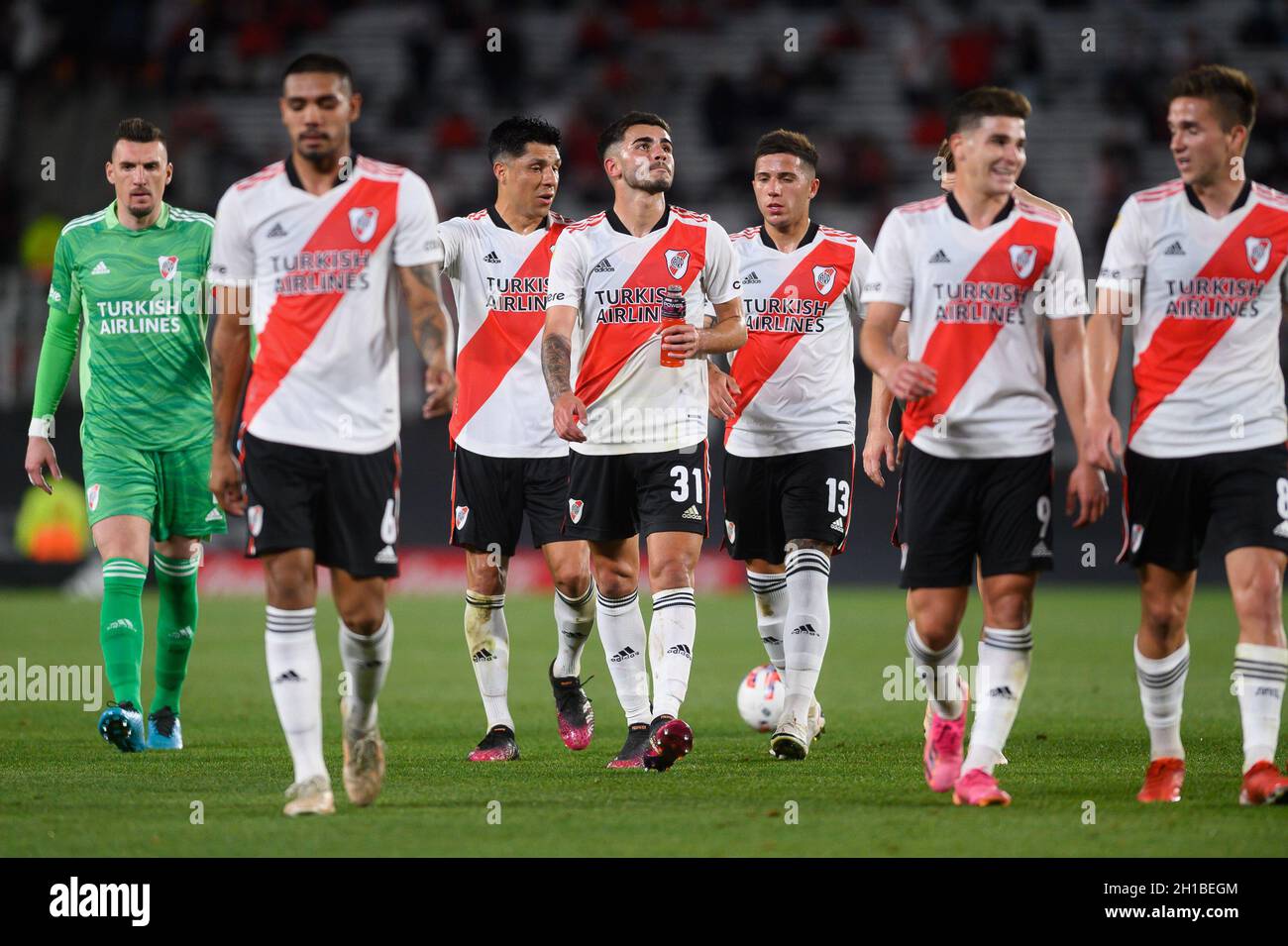 Buenos Aires, Argentina. 17th Oct, 2021. River Plate Players seen ...