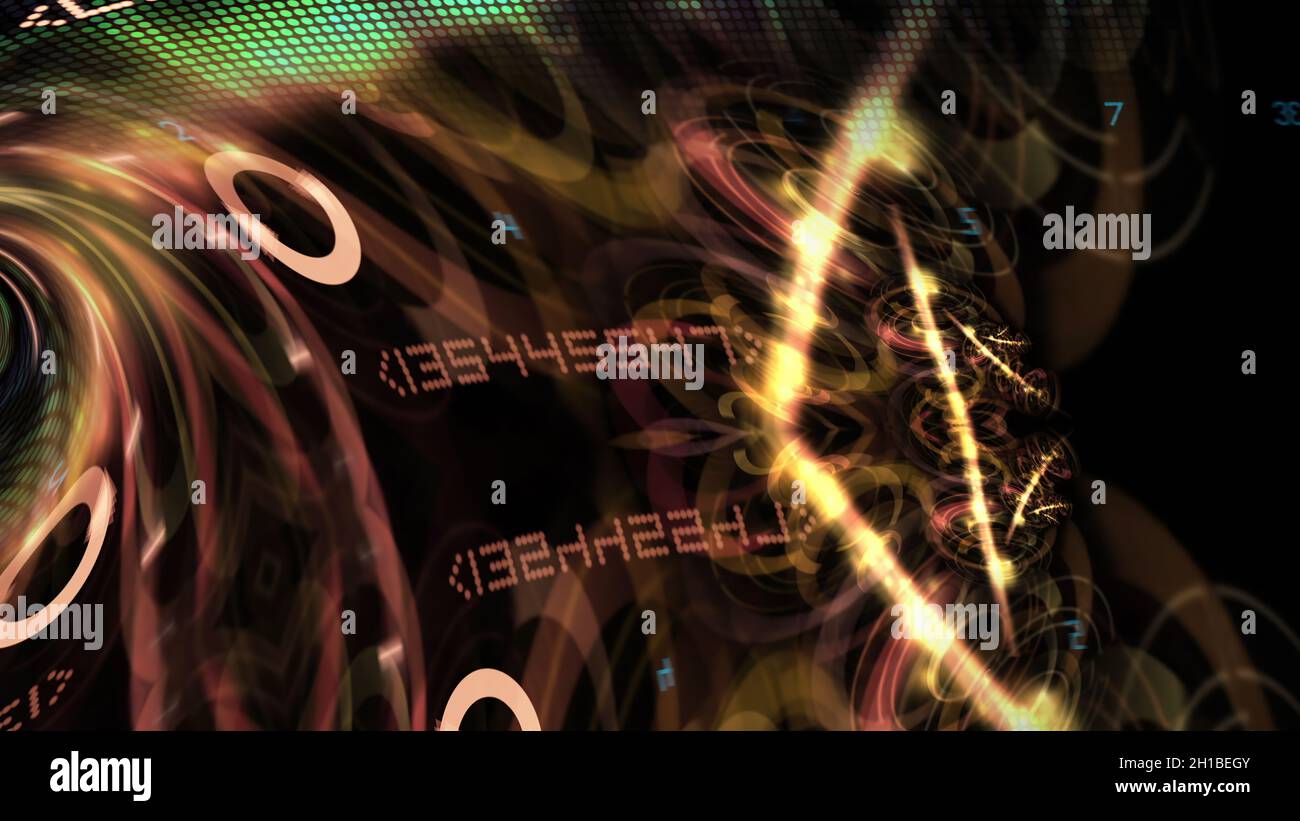 3d illustration - Futuristic technological interface - HUD Stock Photo ...