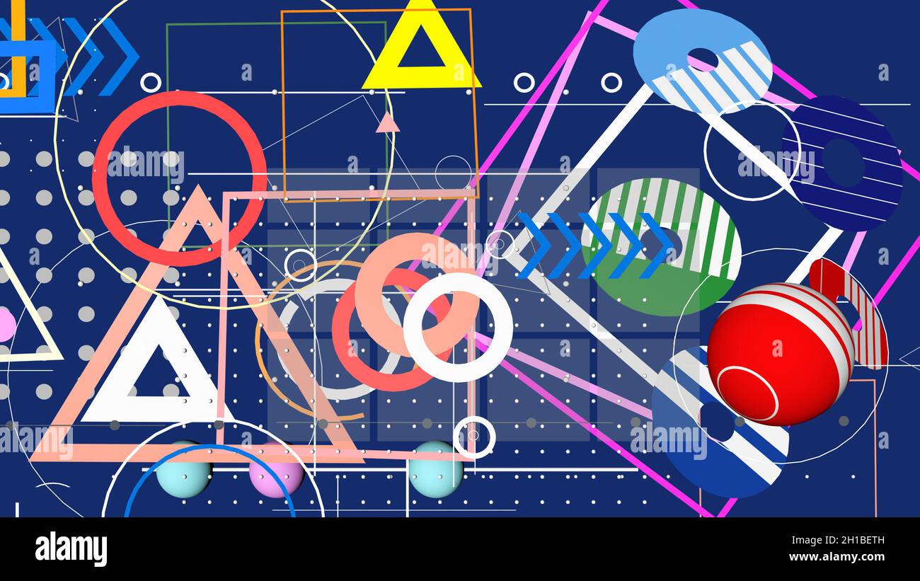 abstract background with geometric shapes Stock Photo - Alamy