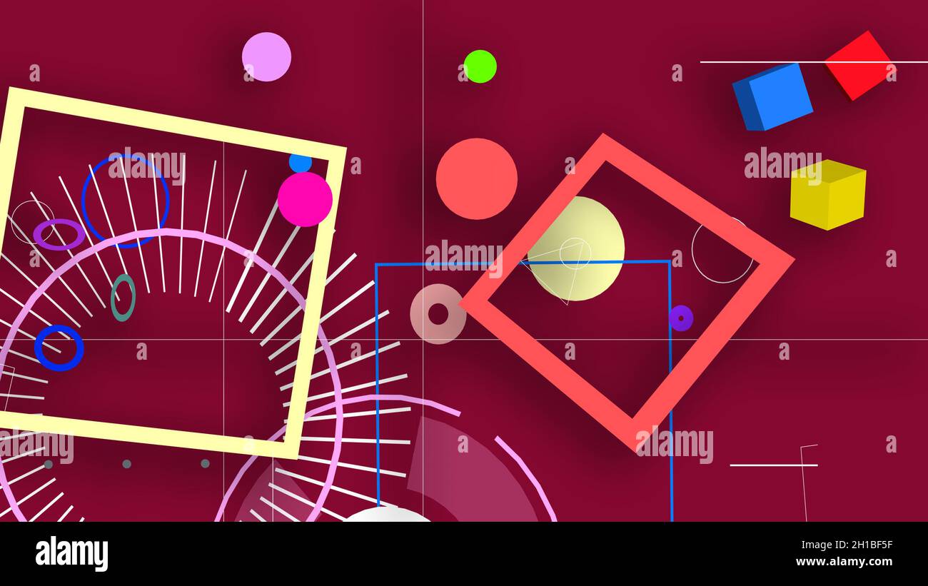 Geometric shapes set squares hi-res stock photography and images - Alamy