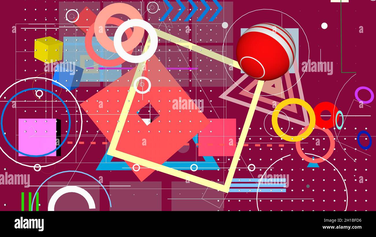 abstract background with geometric shapes Stock Photo - Alamy