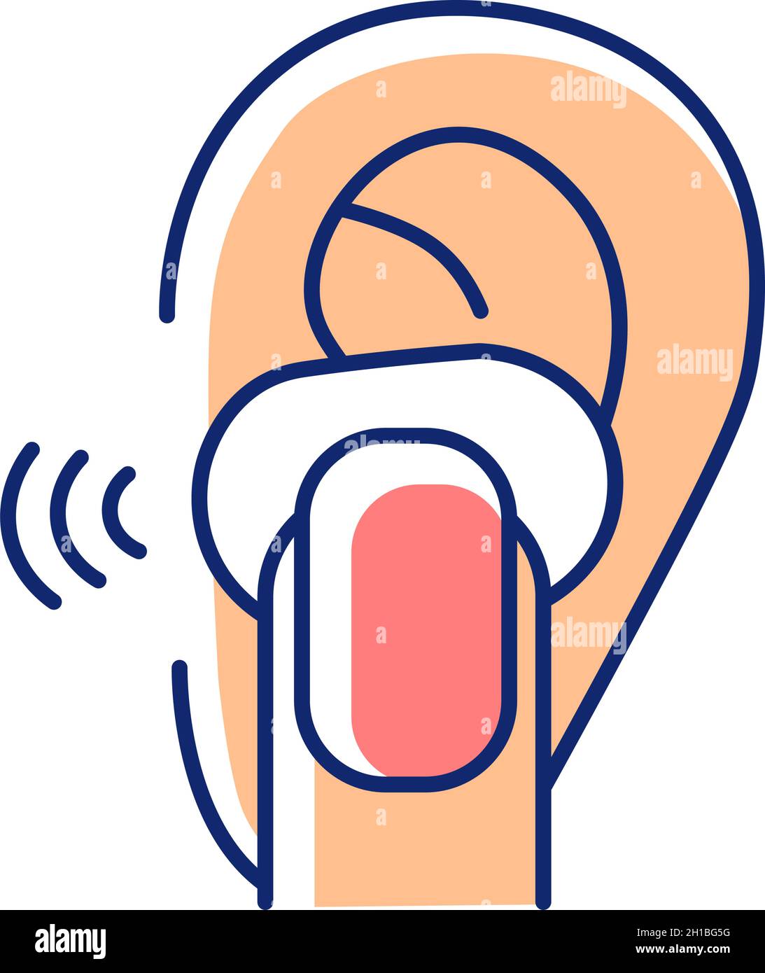 In ear wireless earpieces RGB color icon Stock Vector Image & Art - Alamy