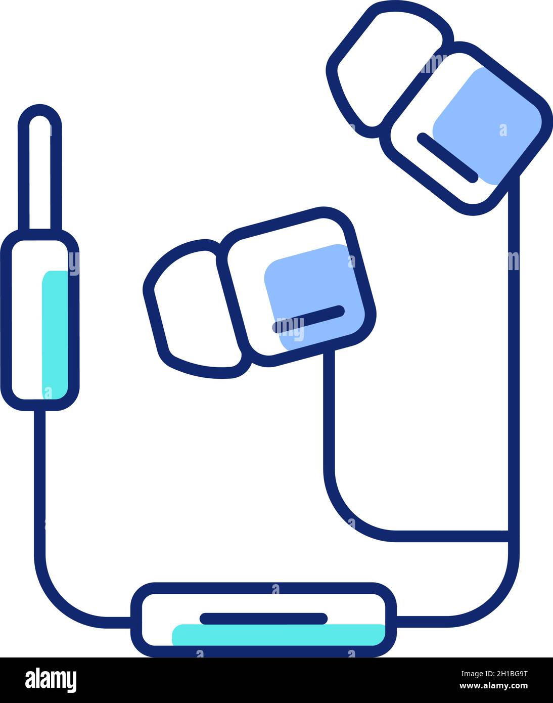 Wired headphones Stock Vector Images - Alamy