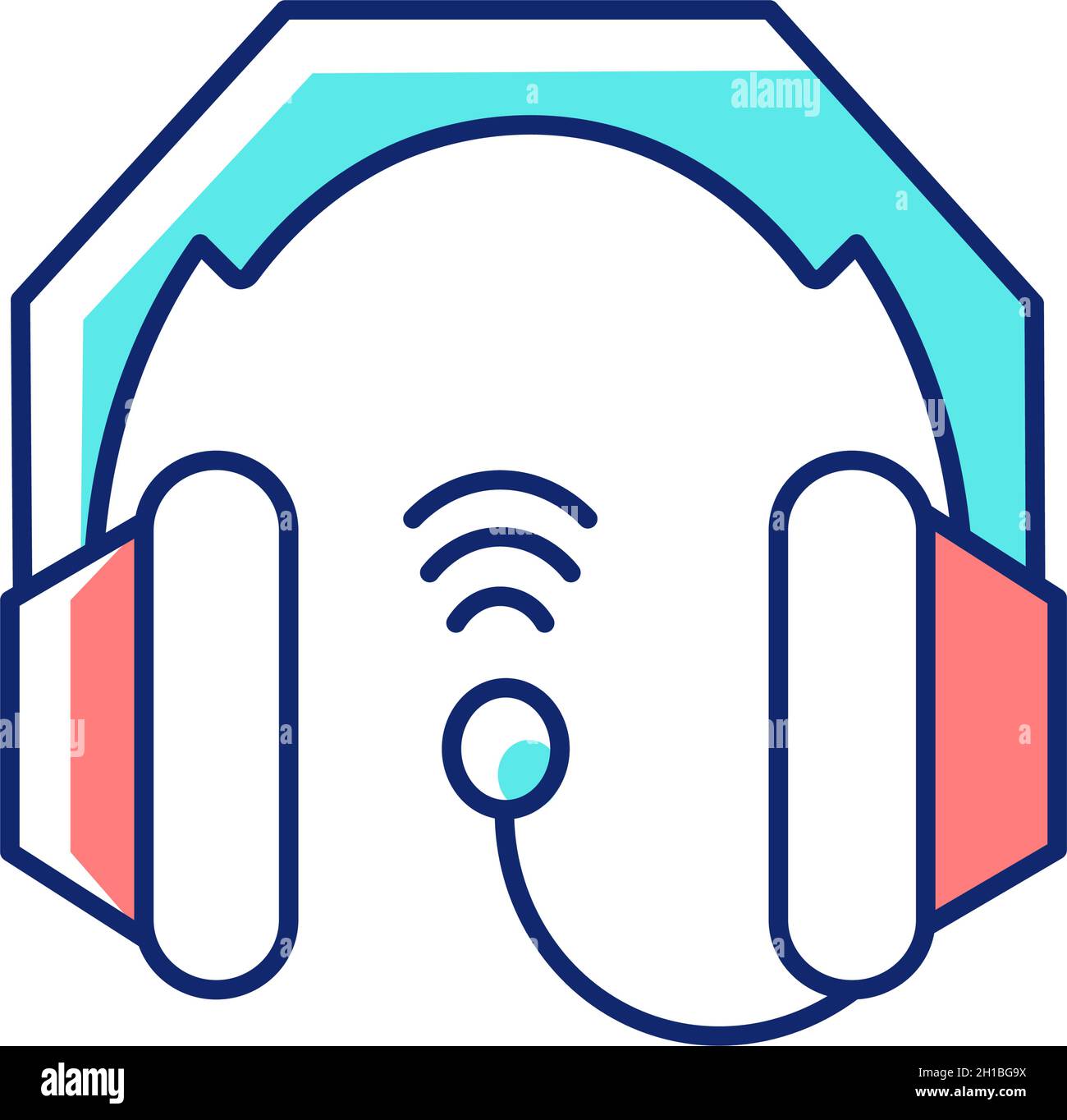 Gamer headset icon outline Cut Out Stock Images & Pictures - Alamy
