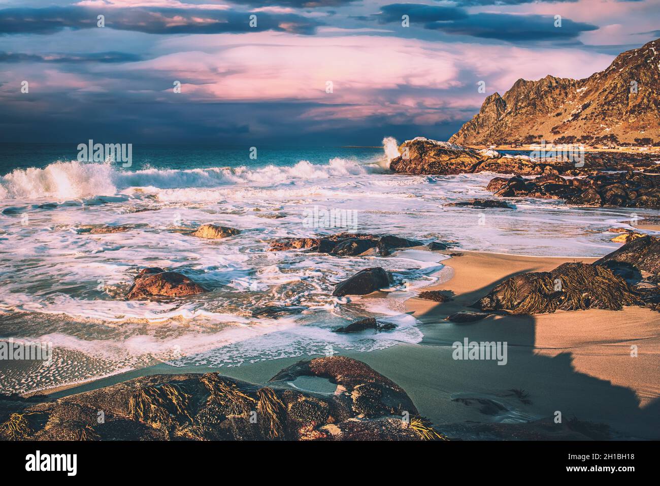 Atlantic ocean view Stock Photo - Alamy