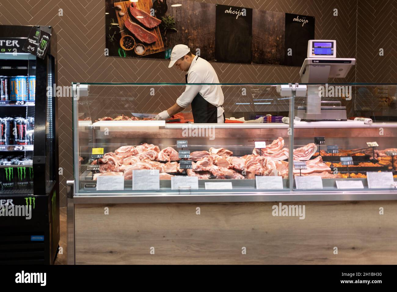 Interior of a butchery hi-res stock photography and images - Alamy