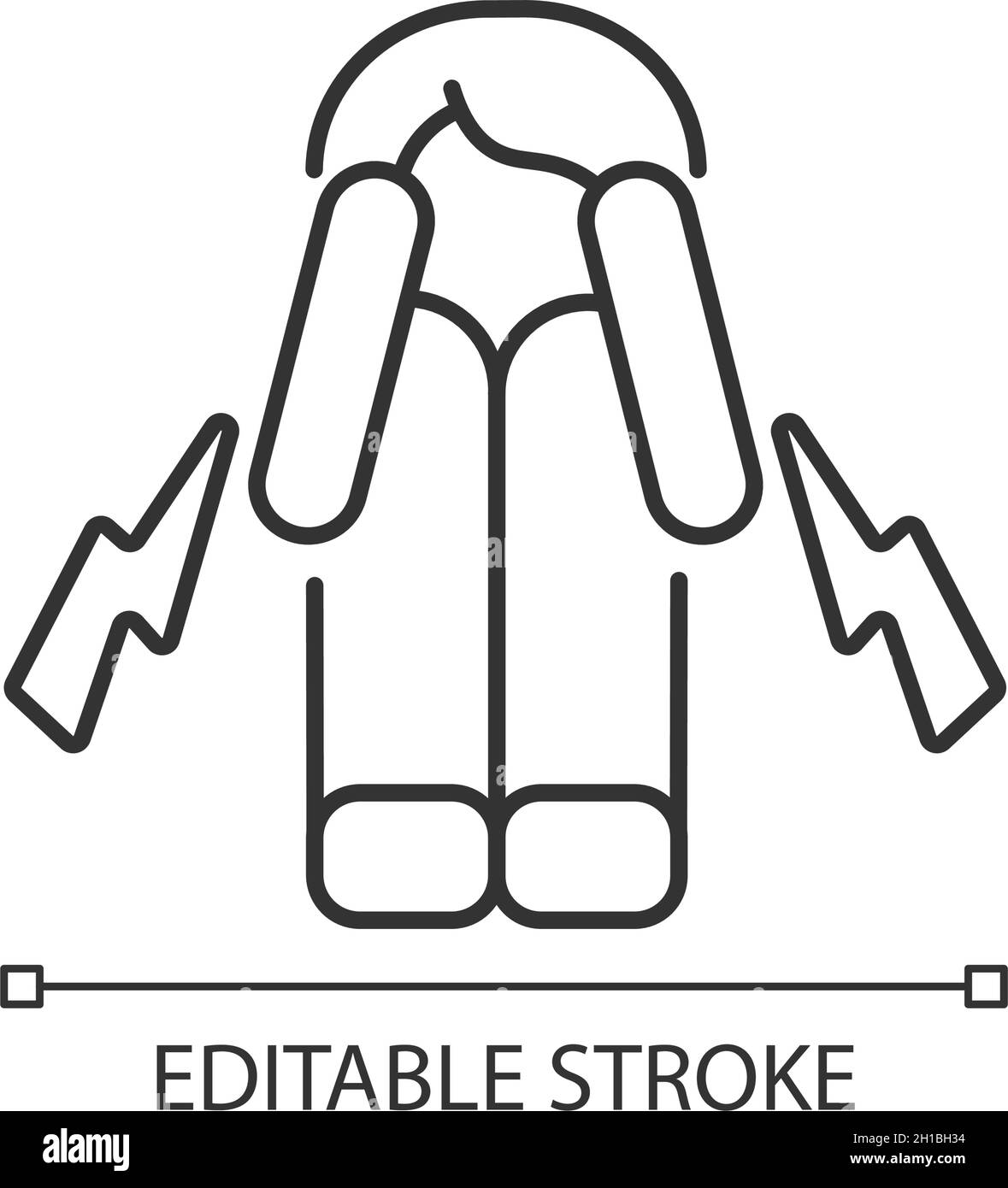 Panic attack linear icon Stock Vector Image & Art - Alamy