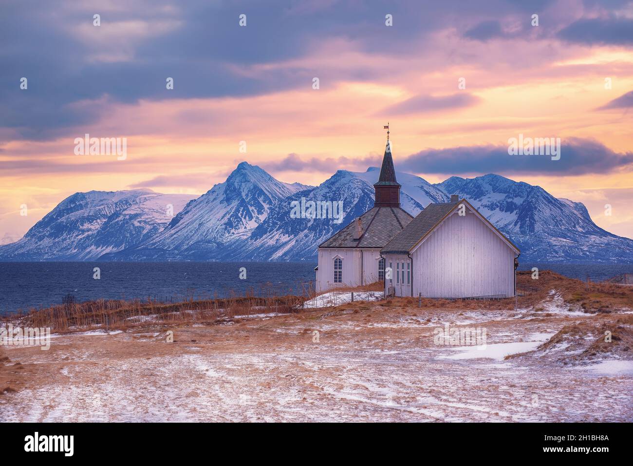 A church on the Lofoten Islands Stock Photo - Alamy