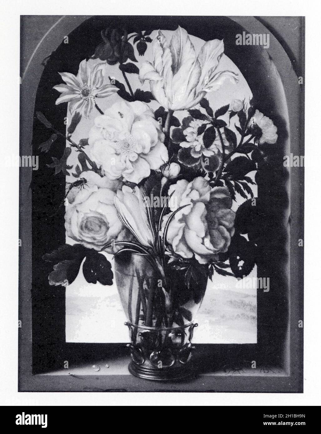 Ambrosius Bosschaert, Le Vieux. 1573-1621. Bouquet de fleurs dans une ...