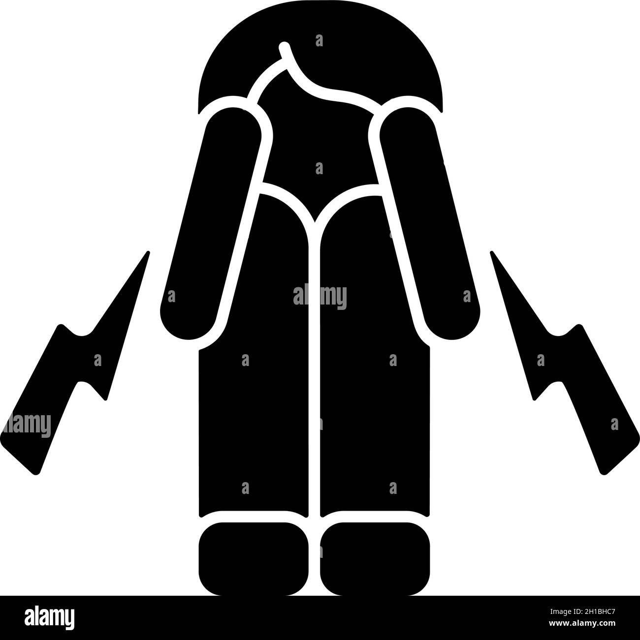 Panic disorder glyph icon Stock Vector Images - Alamy