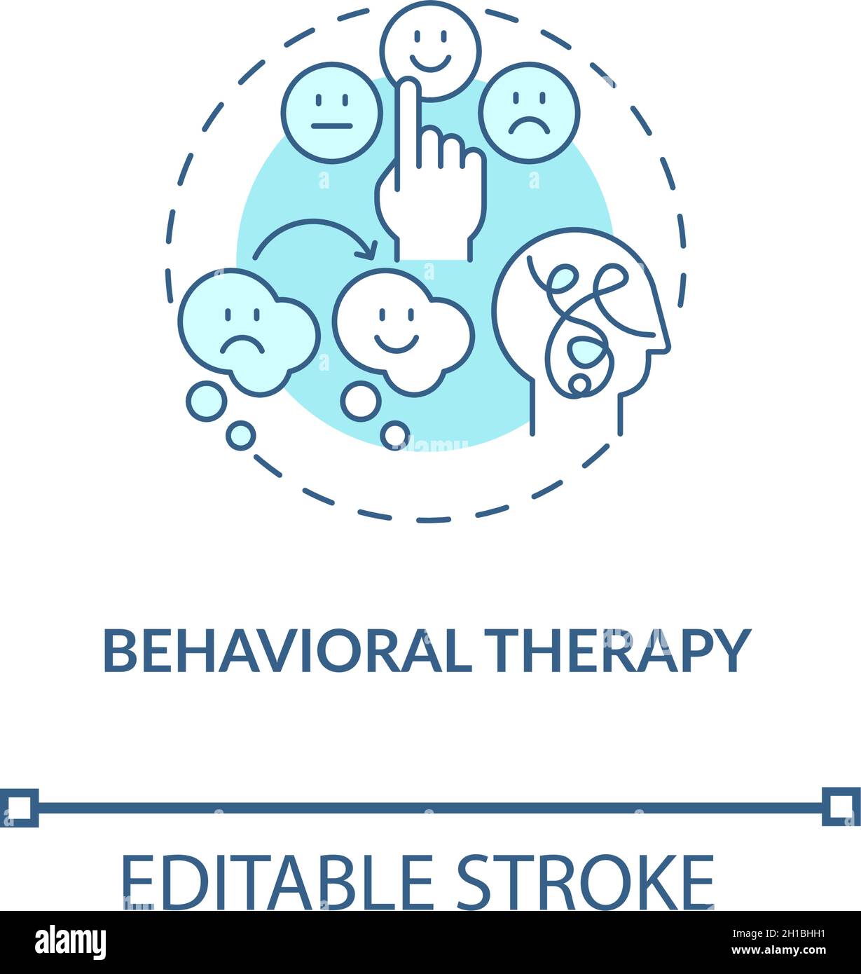 Behavioral therapy concept icon Stock Vector Image & Art - Alamy
