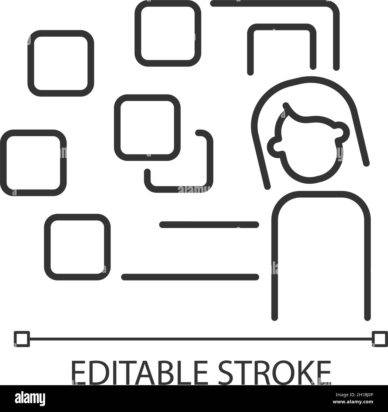 Derealization linear icon Stock Vector Image & Art - Alamy