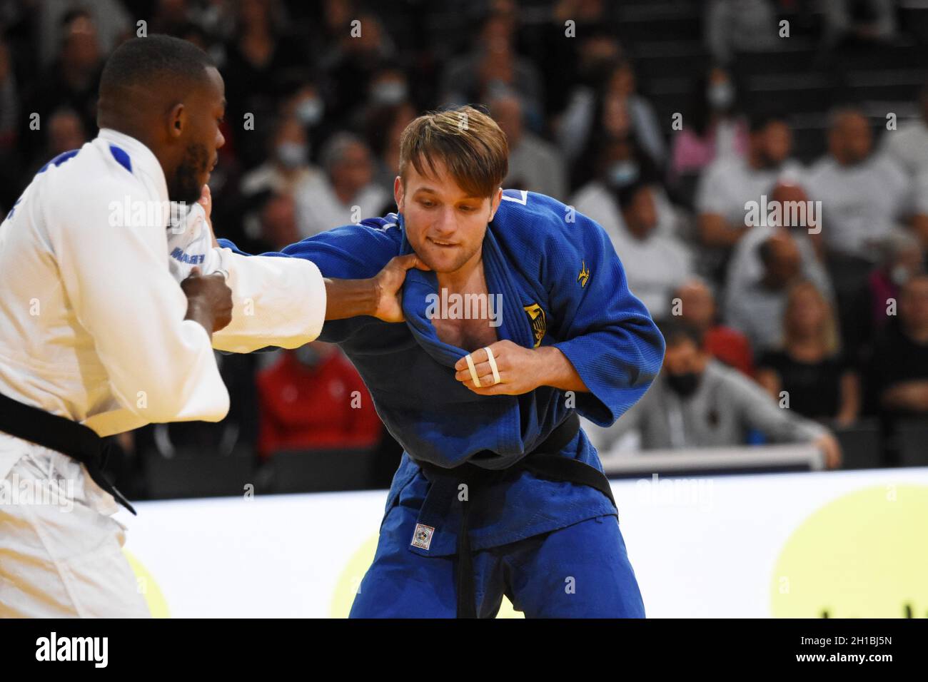 Timo Cavelius (GER) competes on men's -81kg during the Paris Grand Slam ...